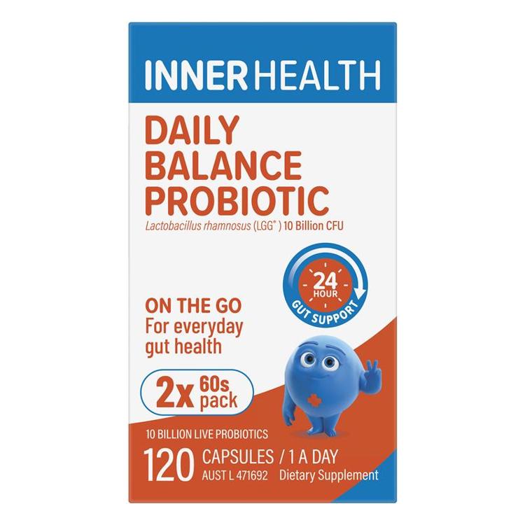 Buy Inner Health Daily Balance Probiotic 120 Capsules online at Chemist ...