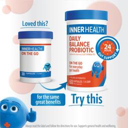 Buy Inner Health Daily Balance Probiotic 120 Capsules online at Chemist ...