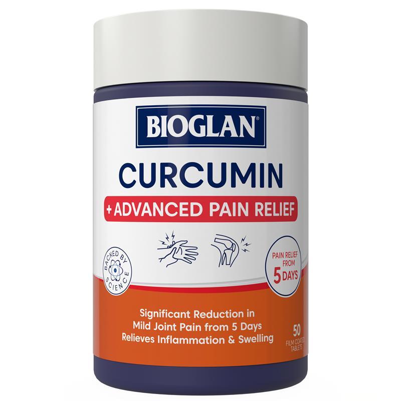Buy Bioglan Curcumin Advanced Pain Relief 50 Tablets online at Chemist ...