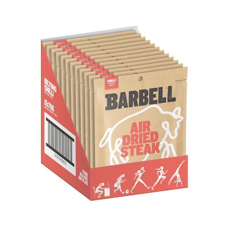 Buy Barbell Foods Biltong Chilli 70g 12 Pack online at Chemist Warehouse