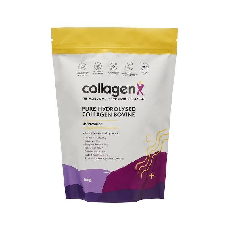 Buy CollagenX Pure Bovine Collagen Peptide Powder 500g online at ...