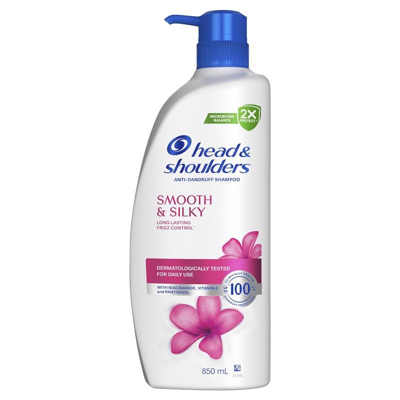 Buy Head & Shoulders Smooth & Silky Shampoo 850ml online at Chemist ...