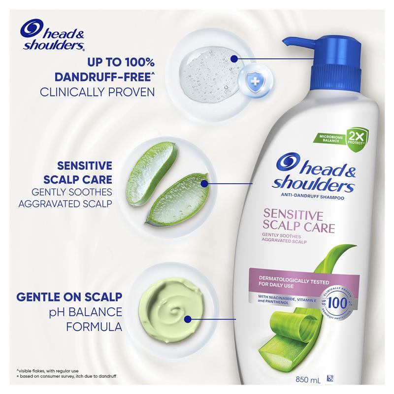 Buy Head & Shoulders Sensitive Shampoo 850ml online at Chemist Warehouse