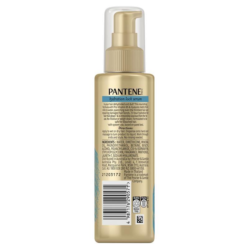 Buy Pantene Miracles Hyaluron Hydration Lock Milk to Water Serum 140ml ...
