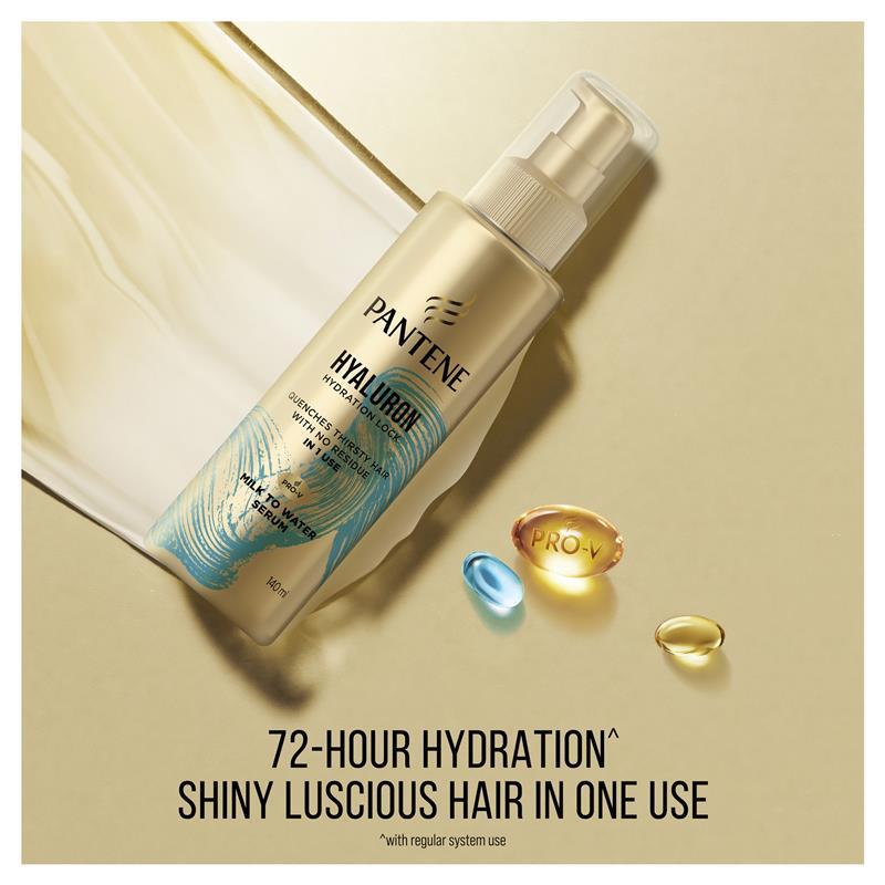 Buy Pantene Miracles Hyaluron Hydration Lock Milk to Water Serum 140ml ...