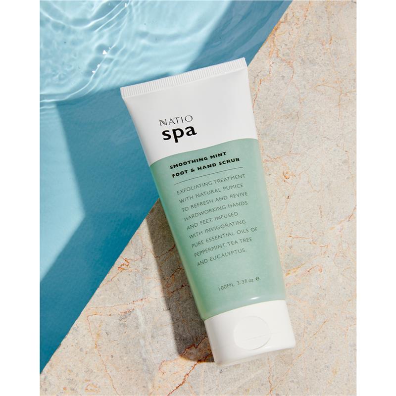 Buy Natio Spa Smoothing Mint Foot & Hand Scrub 100ml online at Chemist ...