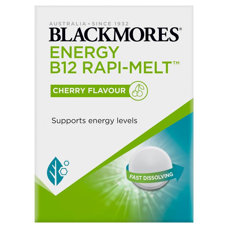 Buy Blackmores Energy B12 1000mcg Rapi-Melt 90 Tablets online at ...