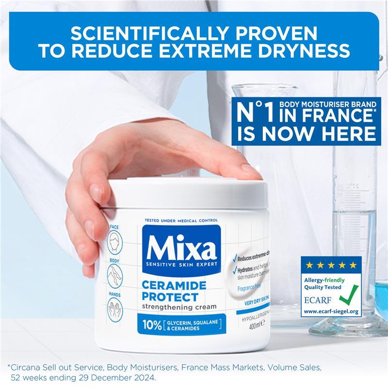 Buy Mixa Ceramide Protect Strengthening Cream 400ml online at Chemist ...