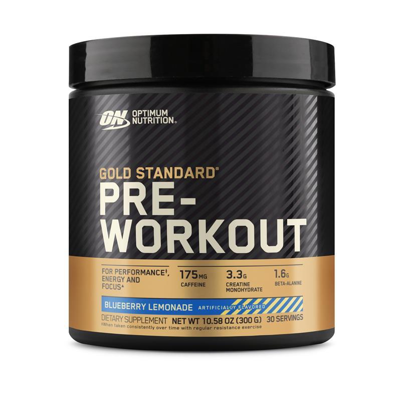 Buy Optimum Nutrition Gold Standard Pre-Workout Blueberry Lemonade 300g ...