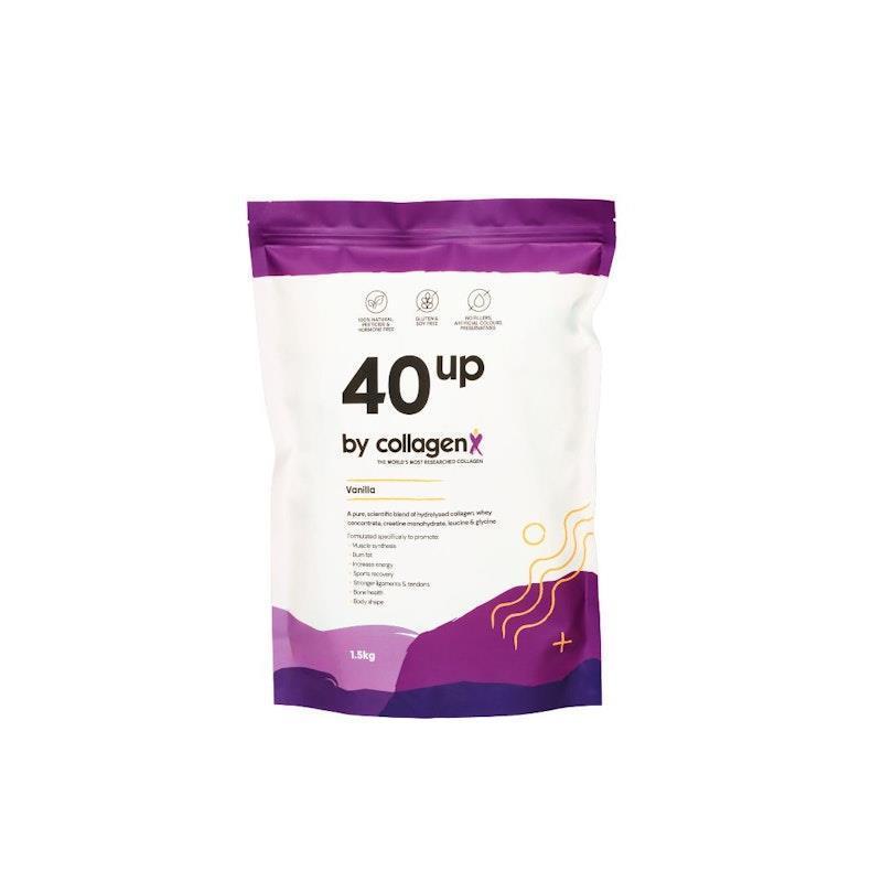 Buy CollagenX 40UP: Whey & Collagen Protein Powder 1.5Kg online at ...