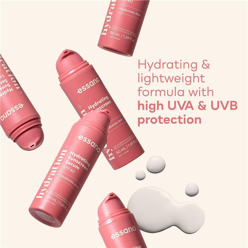 Buy Essano Hydration+ Hydrating Sunscreen Serum SPF40 50ml online at ...