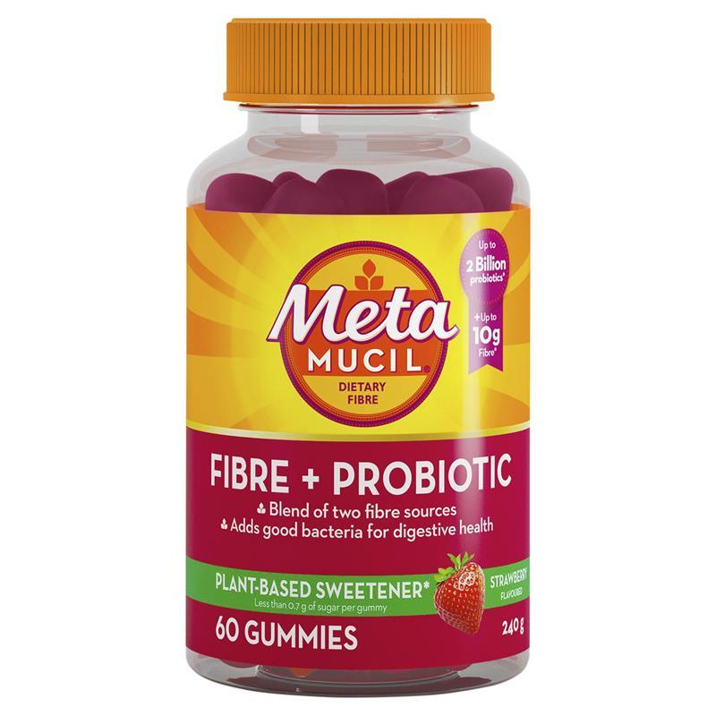 Buy Metamucil Fibre + Probiotic Gummies 60 Pack online at Chemist Warehouse