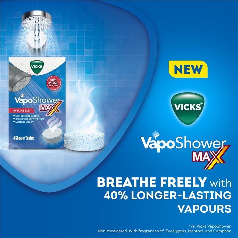 Buy Vicks VapoShower Max 4 Pack online at Chemist Warehouse