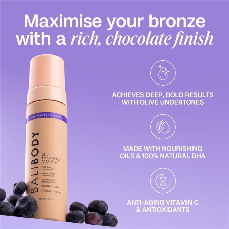Buy Bali Body Deep Violet Self Tanning Mousse 200ml online at Chemist ...
