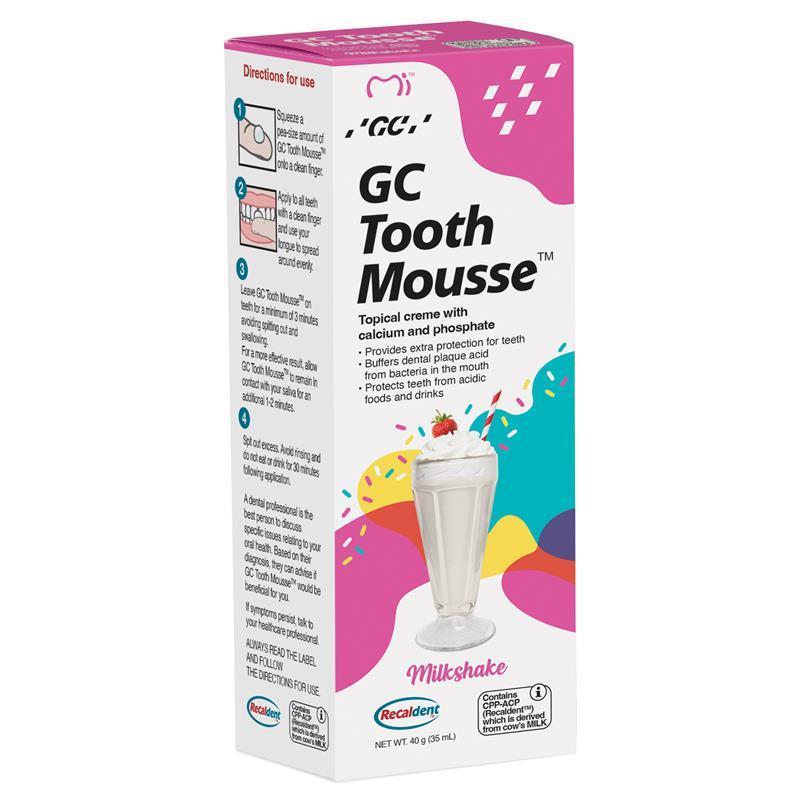 Buy GC Tooth Mousse Milkshake 40g online at Chemist Warehouse