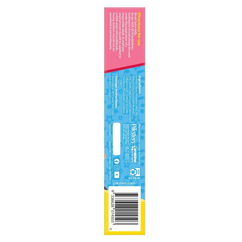 Buy Piksters The Wiggles Toothpaste Sugar Free Watermelon Ages 2-5 96g ...