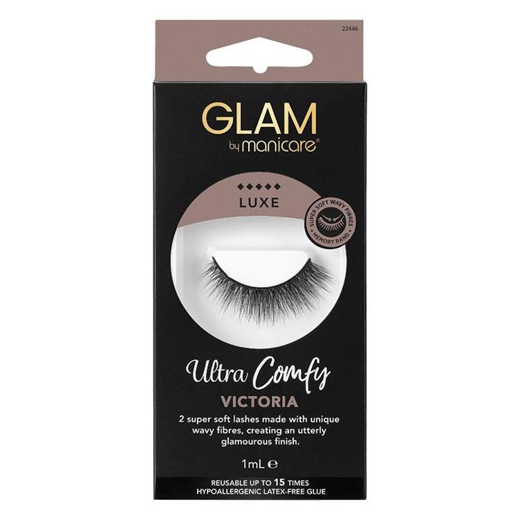 Buy Glam By Manicare Victoria Ultra Comfy Lashes Luxe online at Chemist ...