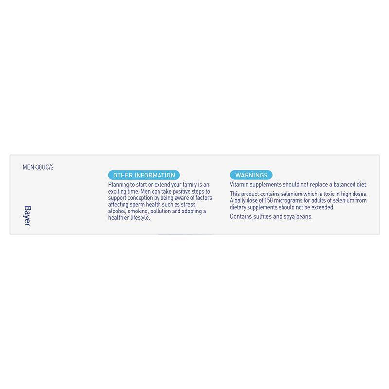 Buy Menevit Pre-Conception Sperm Health 30 Capsules online at Chemist ...