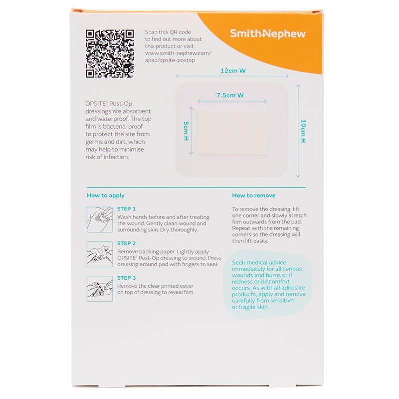 Buy Opsite Post-Op 12cm x 10cm Dressing 3 Pack online at Chemist Warehouse