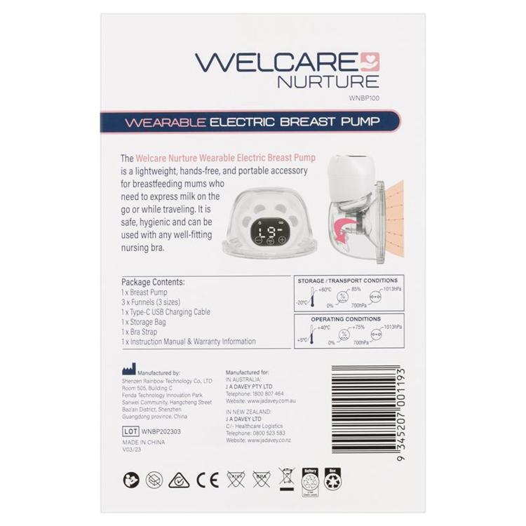 Buy Welcare Wearable Electric Breast Pump USB C Rechargeable online at ...