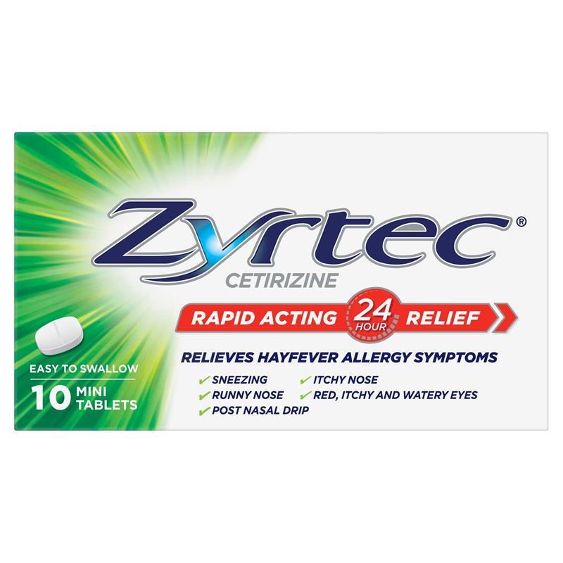 Buy Zyrtec 10mg 10 Tablets online at Chemist Warehouse