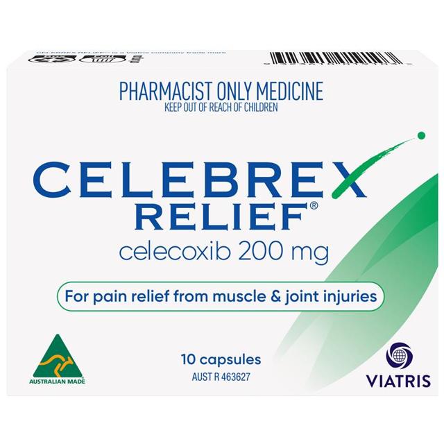 Buy Celebrex Relief 200mg 10 Capsules online at Chemist Warehouse