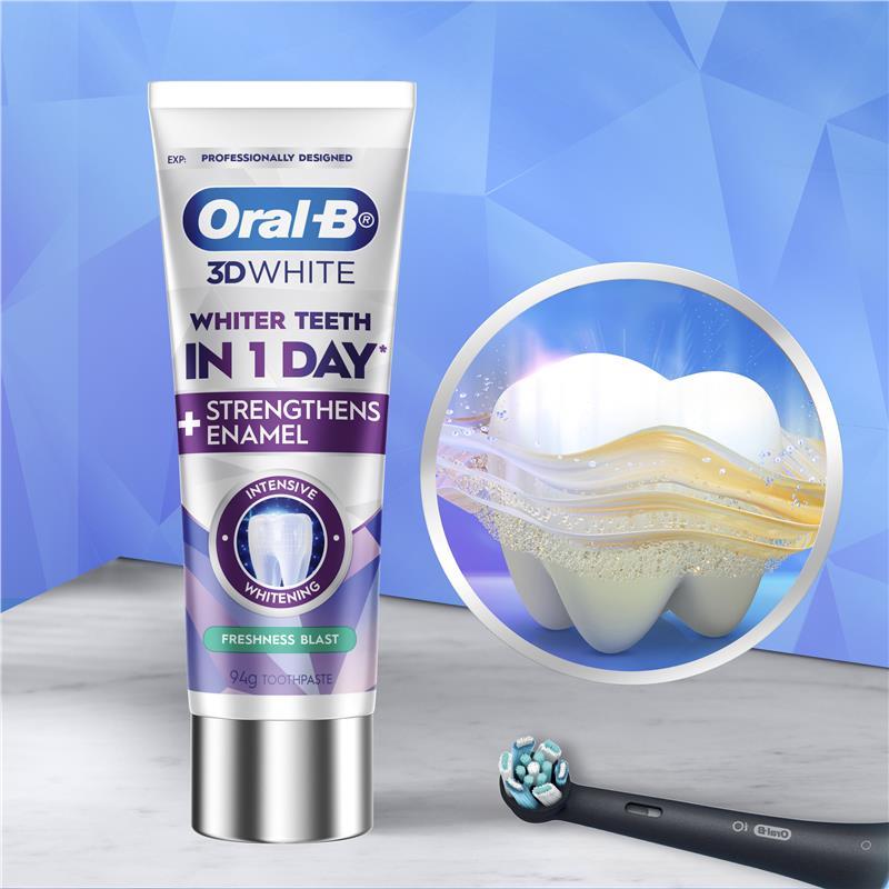 Buy Oral B Toothpaste 3D White Intensive Whitening Freshness Blast 94g ...