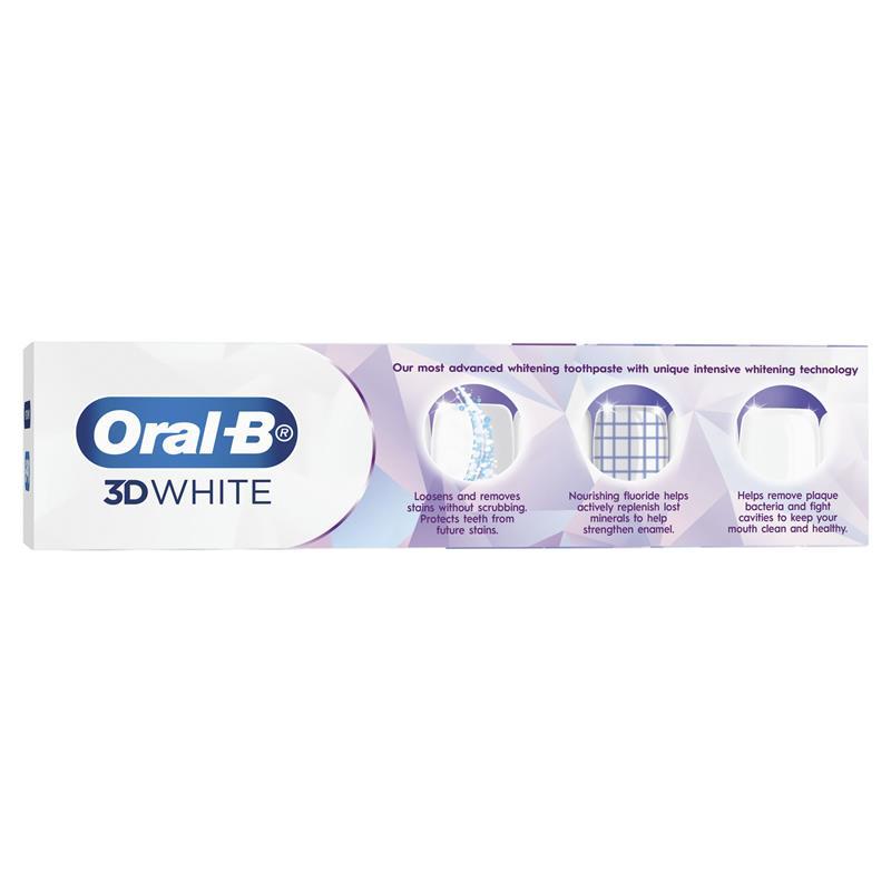 Buy Oral B Toothpaste 3D White Intensive Whitening Diamond Clean 94g ...