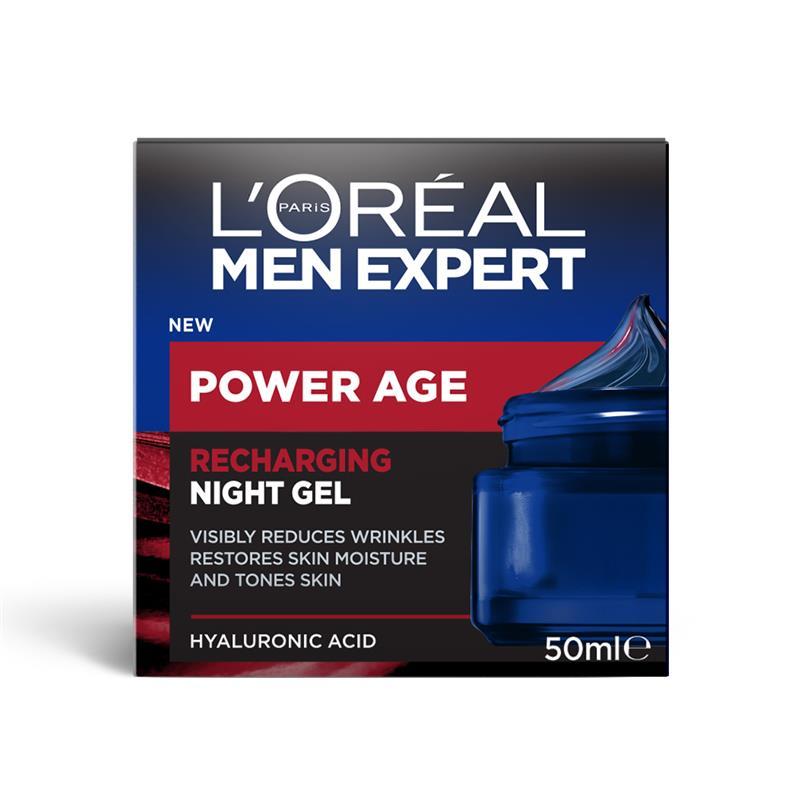Buy L'Oreal Men Expert Power Age Night Gel 50ml online at Chemist Warehouse
