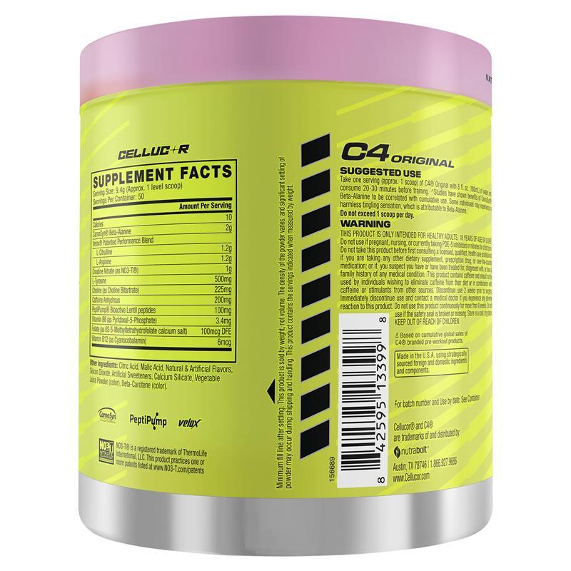 Buy Cellucor C4 Original Pink Lemonade 50 Serves online at Chemist ...
