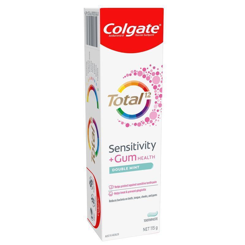 Buy Colgate Toothpaste Total Sensitivity & Gum Double Mint 115g online ...