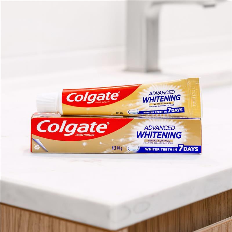 Buy Colgate Toothpaste Whitening + Tartar 40g online at Chemist Warehouse