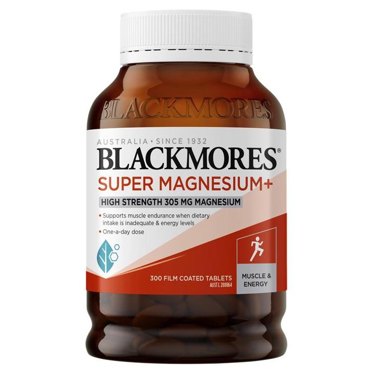 Buy Blackmores Super Magnesium Plus 300 Tablets Exclusive Size online ...