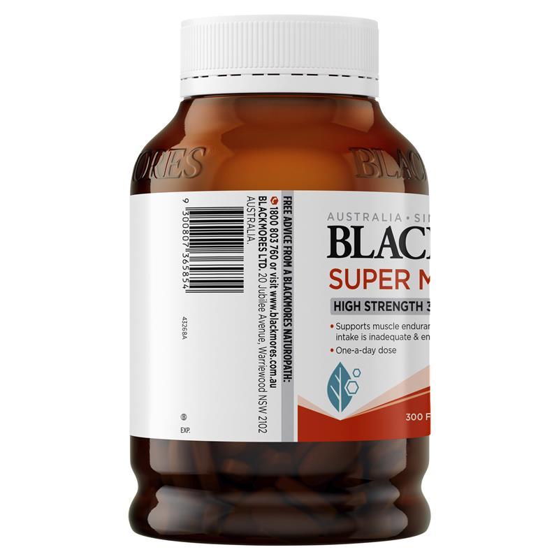 Buy Blackmores Super Magnesium Plus 300 Tablets Exclusive Size online ...