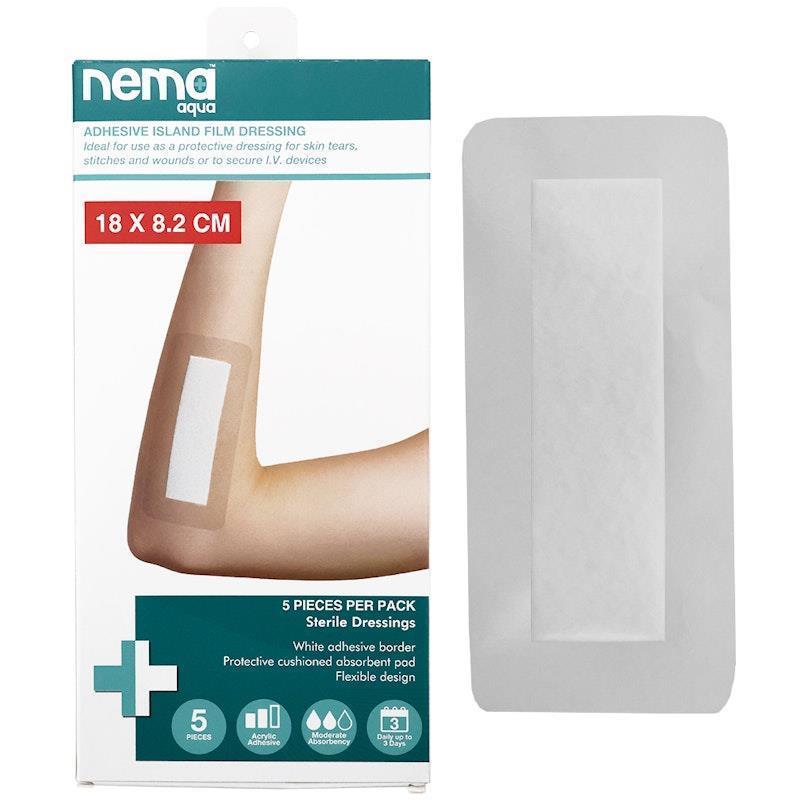 Buy Nema Aqua Transparent Island Film Dressing Non-Adherent Pad ...