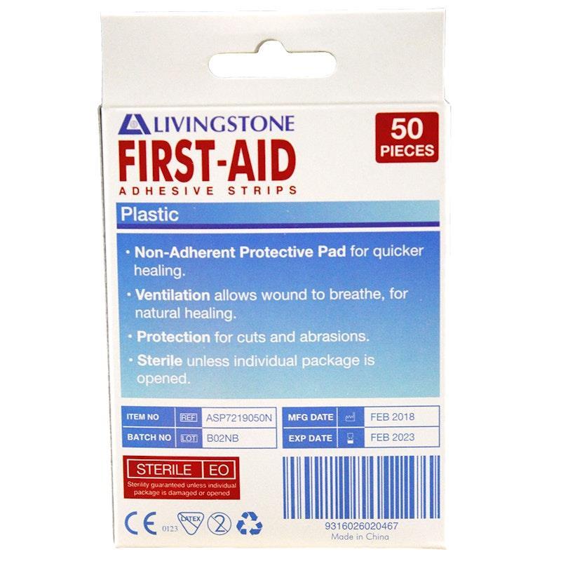 Buy Livingstone Superior Adhesive Recyclable Plastic Strips 72 x 19mm ...