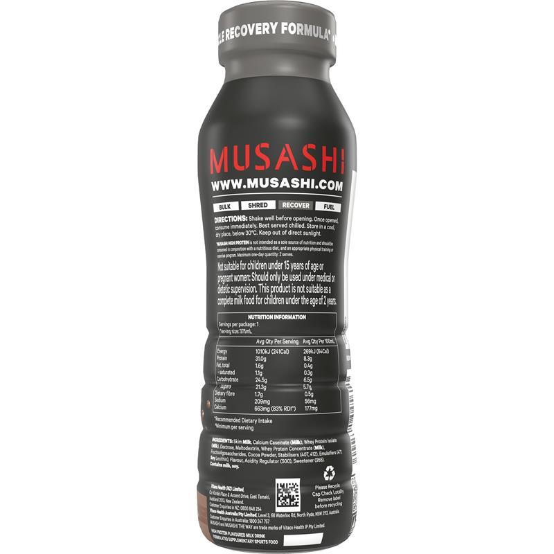 Buy Musashi High Protein Chocolate 375ml online at Chemist Warehouse