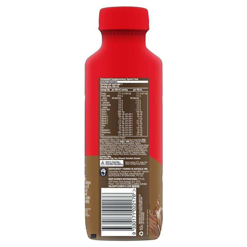 Buy BSc RTD Protein Shake Chocolate 450ml online at Chemist Warehouse