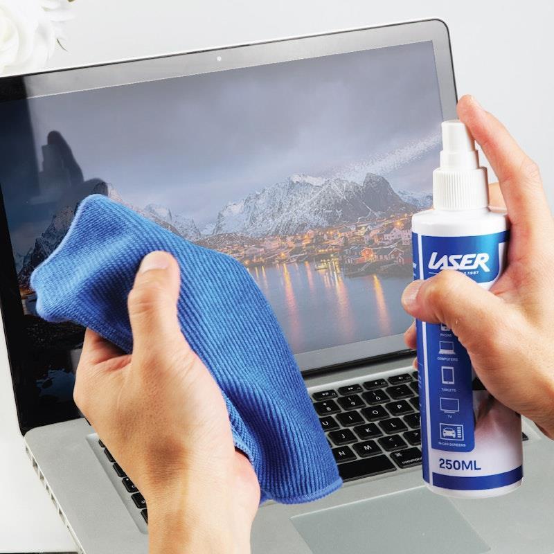 Buy Laser Clean Range Screen Cleaning Kit with Microfibre Cloth Bundle ...