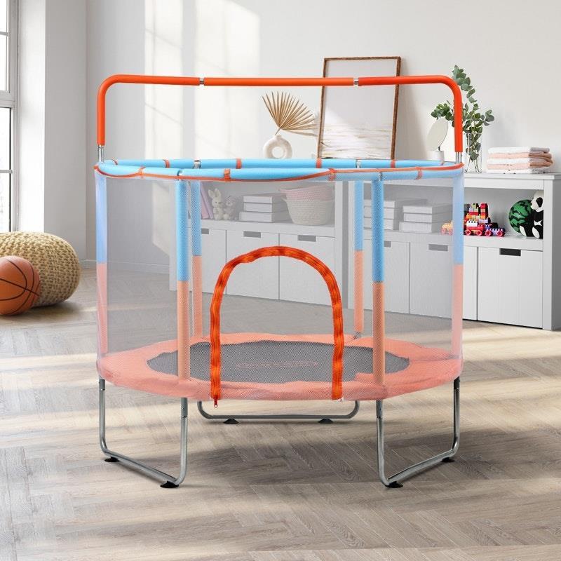 Buy Mazam 60 Inch Kids Trampolines Enclosure Safety Net Horizontal Bar ...