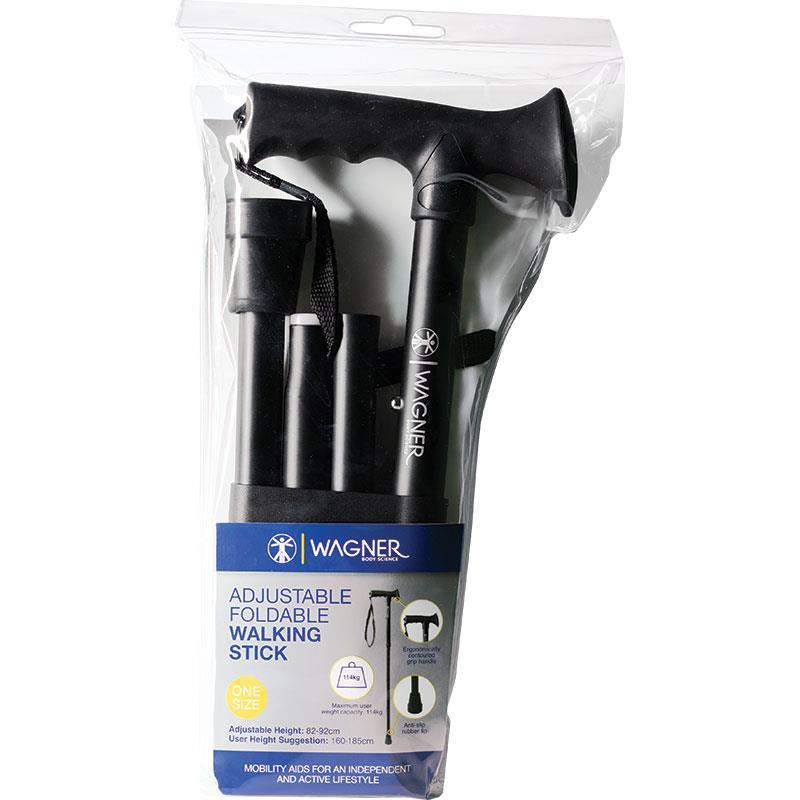 Buy Wagner Adjustable Walking Stick Foldable Black online at Chemist ...