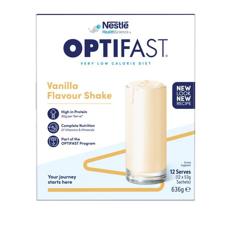 Buy Optifast VLCD Shake Vanilla 12 x 53g online at Chemist Warehouse
