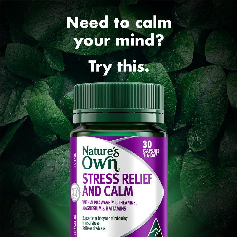 Buy Nature's Own Stress Relief & Calm 30 Tablets online at Chemist ...