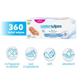 Buy WaterWipes Baby & Newborn Sensitive Wipes 360 Pack online at ...
