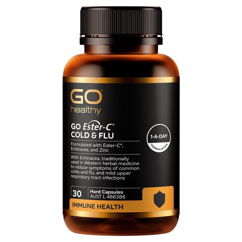 Buy GO Healthy Ester-C Cold & Flu Relief 30 Hard Capsules online at ...