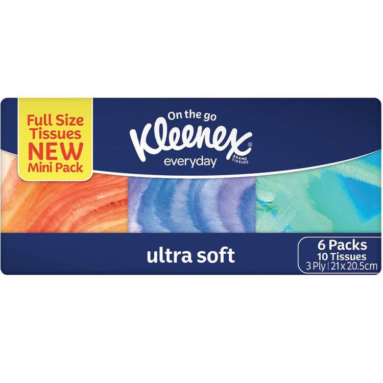 Buy Kleenex Ultra Soft Pocket Pack 10 x 6 Packs online at Chemist Warehouse