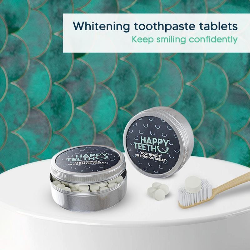 Buy Happy Teeth Remineralising and Whitening Toothpaste Tablets ...