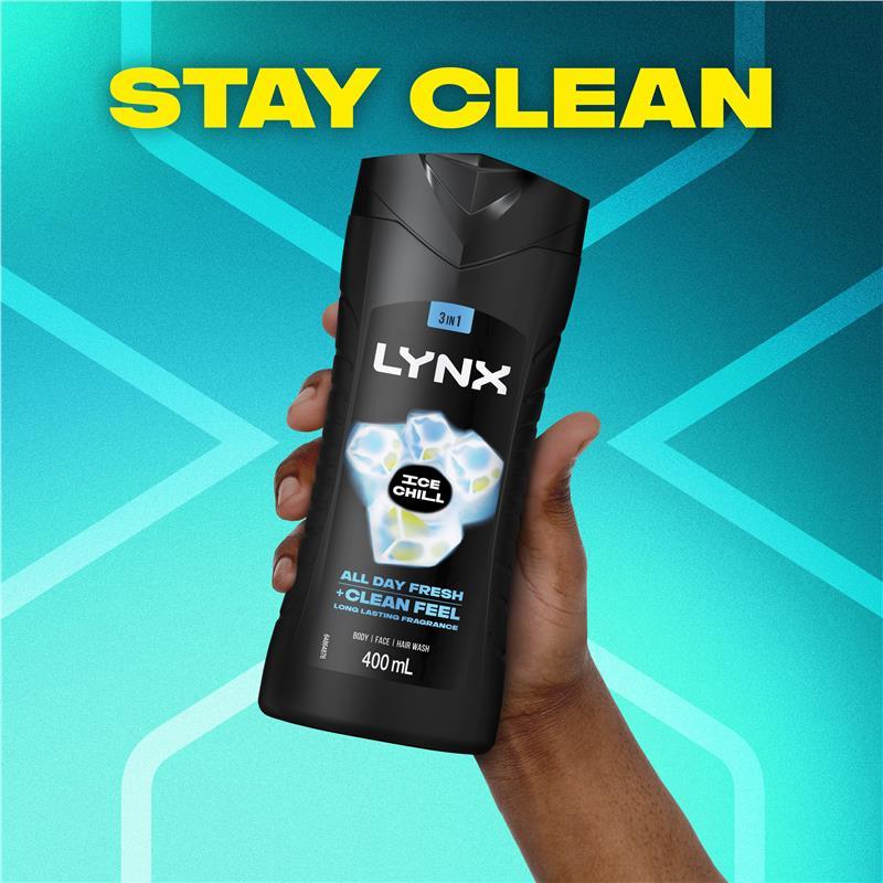 Buy Lynx Bodywash Ice Chill 400ml NEW online at Chemist Warehouse