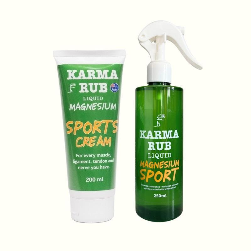 Buy Karma Rub Magnesium Sports Cream + Magnesium Sports Spray Bundle ...