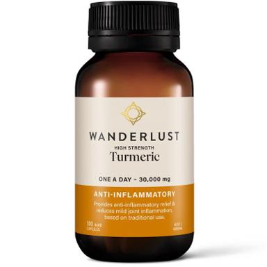Buy Wanderlust High Strength Turmeric 100 Capsules online at Chemist ...